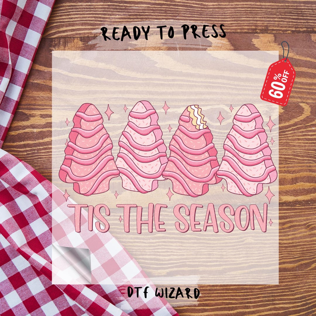 Retro Christmas Tree Cake Sublimation Design Dtf Transfer, Merry ...