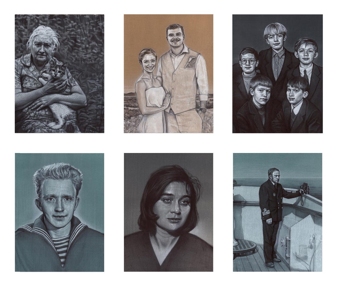 Custom Portrait, Art, Fine Art, Drawing, Classical, Realistic ...