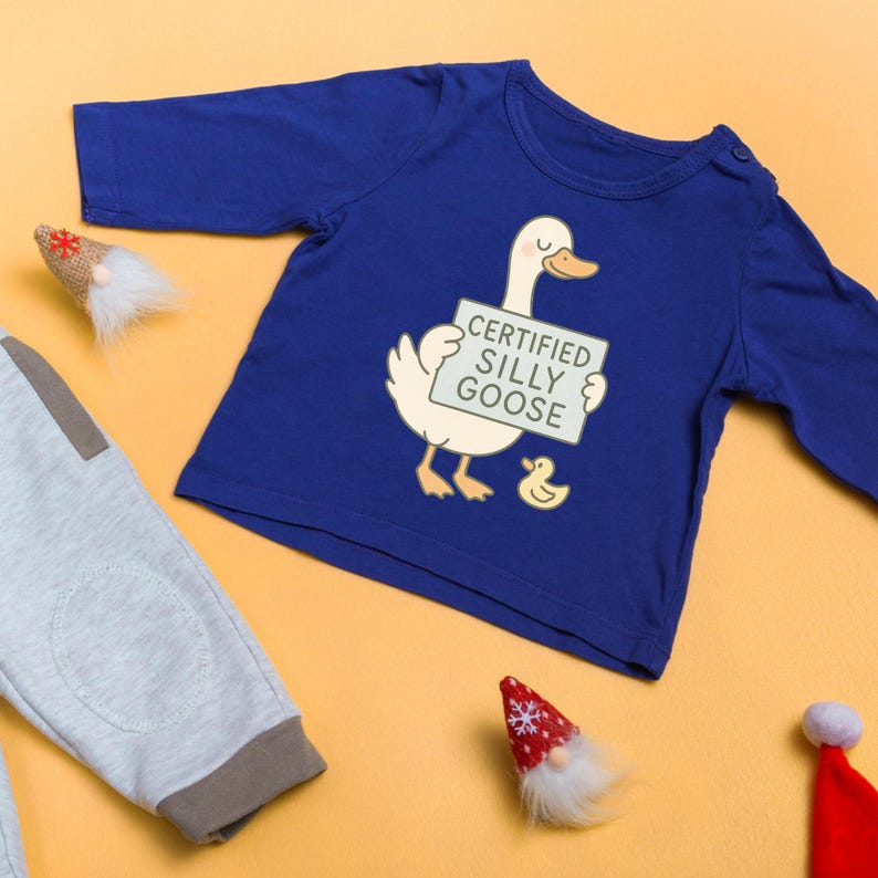 Funny Silly Goose Clipart Bundle PNG | Cute Goose Quotes Sublimation ...