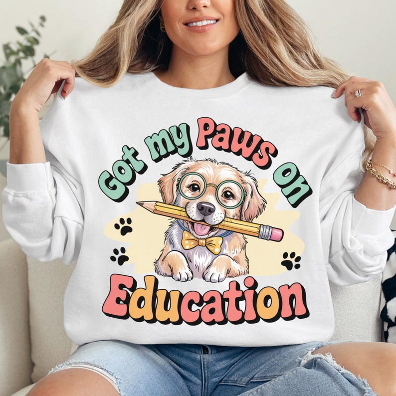 Funny Back to School Dog PNG Bundle | Cute Puppy Student Clipart for ...