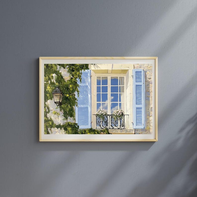 French Window Art Print: Provence Cottagecore Decor (digital Download ...