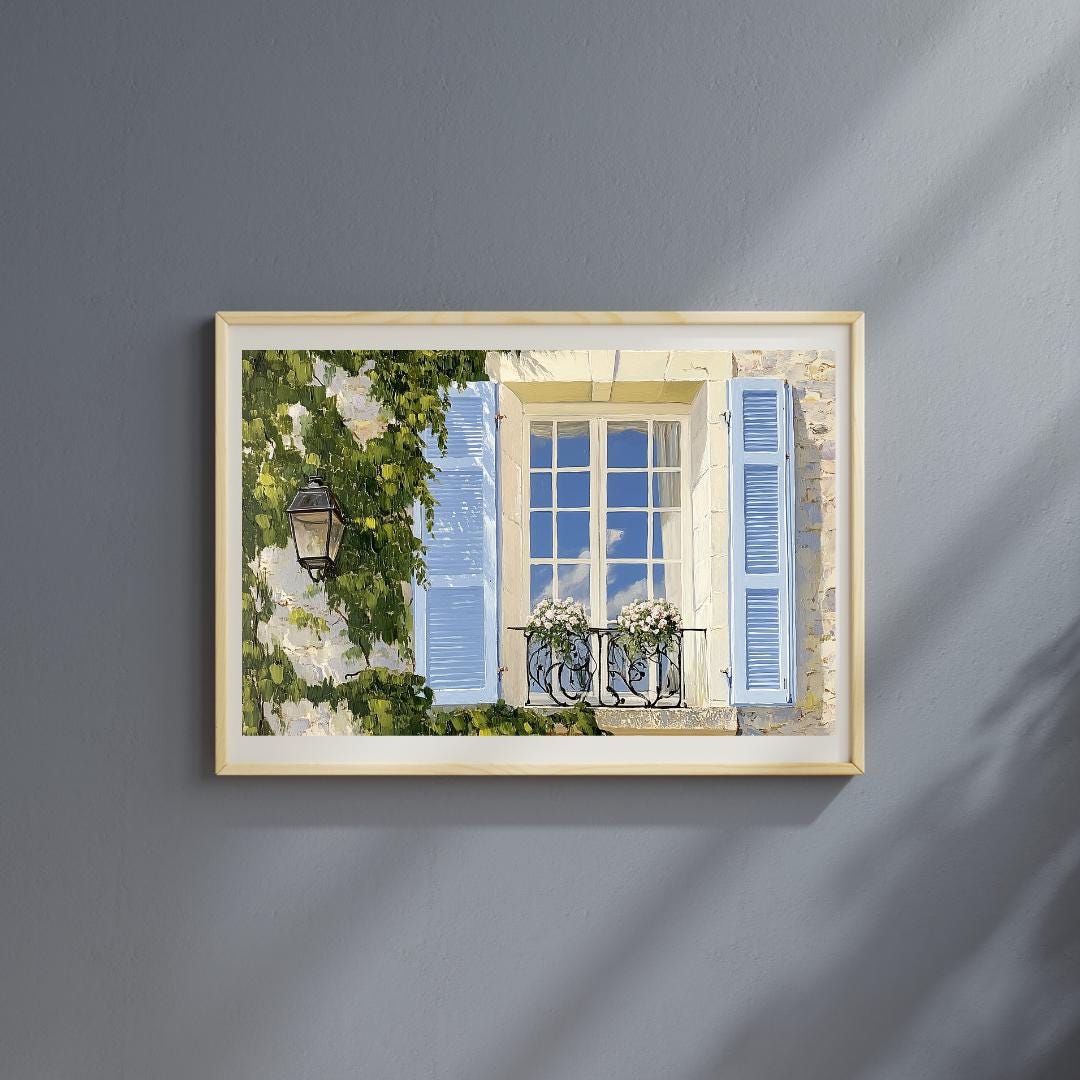 French Window Art Print: Provence Cottagecore Decor (digital Download ...