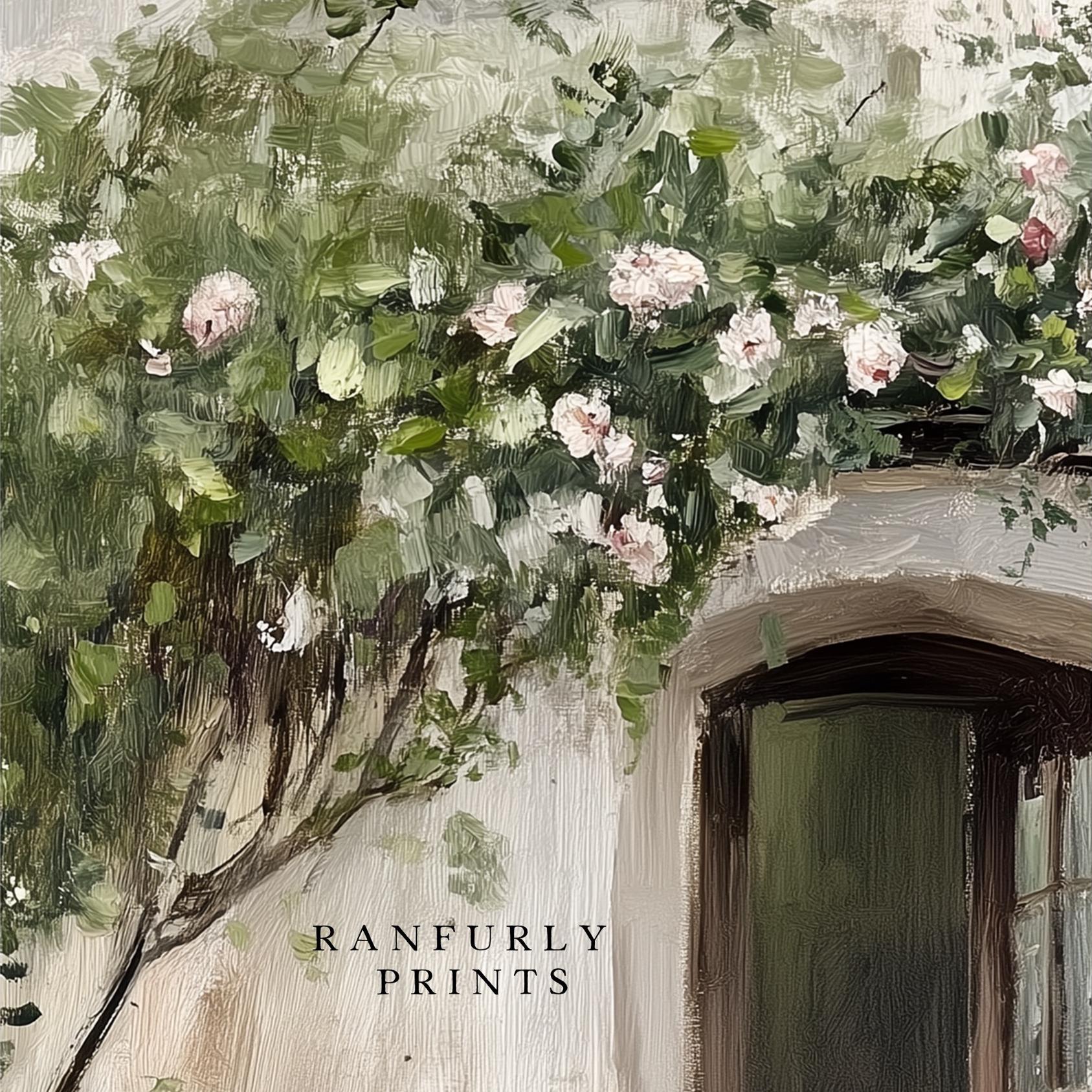 Spring Cottage Painting PRINTABLE Art | Summer Farmhouse Bedroom ...