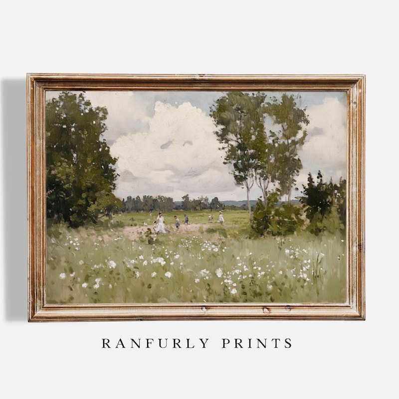 Countryside Meadow Print - Etsy