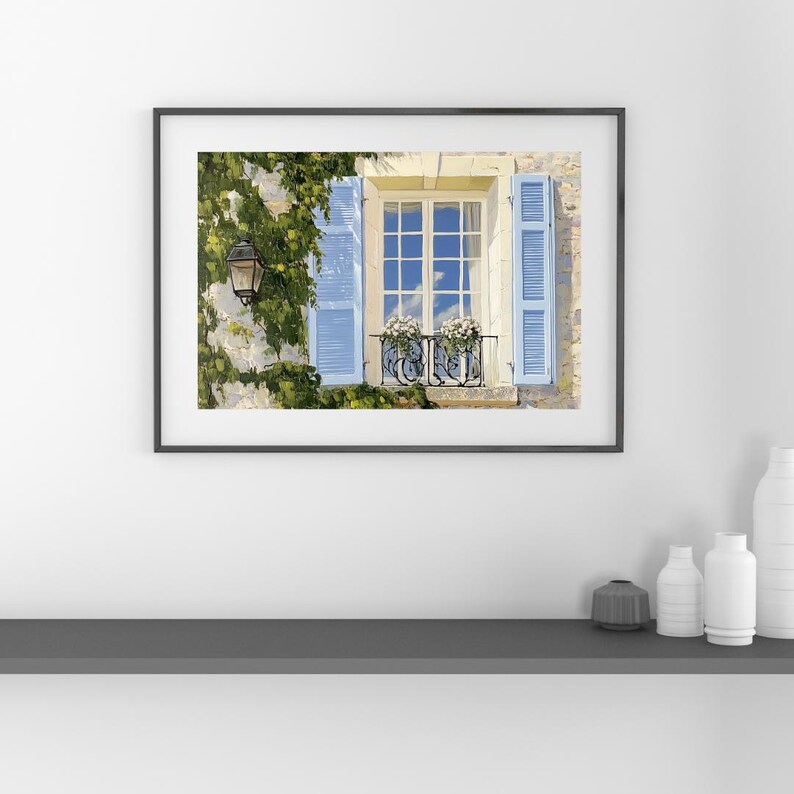 French Window Art Print: Provence Cottagecore Decor (digital Download ...