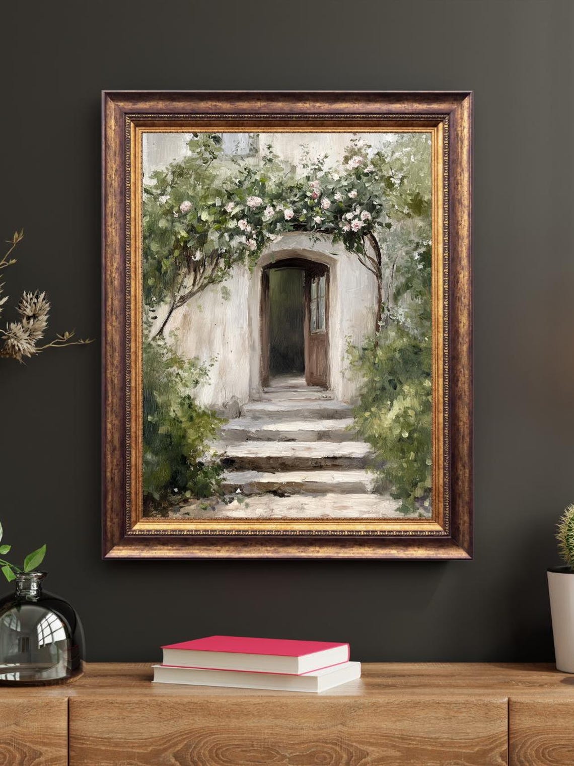 Spring Cottage Painting PRINTABLE Art | Summer Farmhouse Bedroom ...