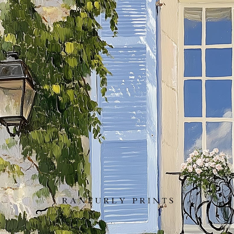 French Window Art Print: Provence Cottagecore Decor (digital Download ...