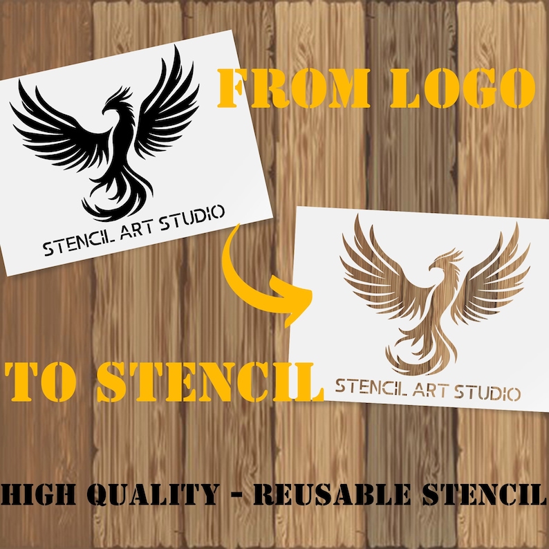 Personalized Logo Stencils Durable Reusable Mylar Transform Your Logo ...