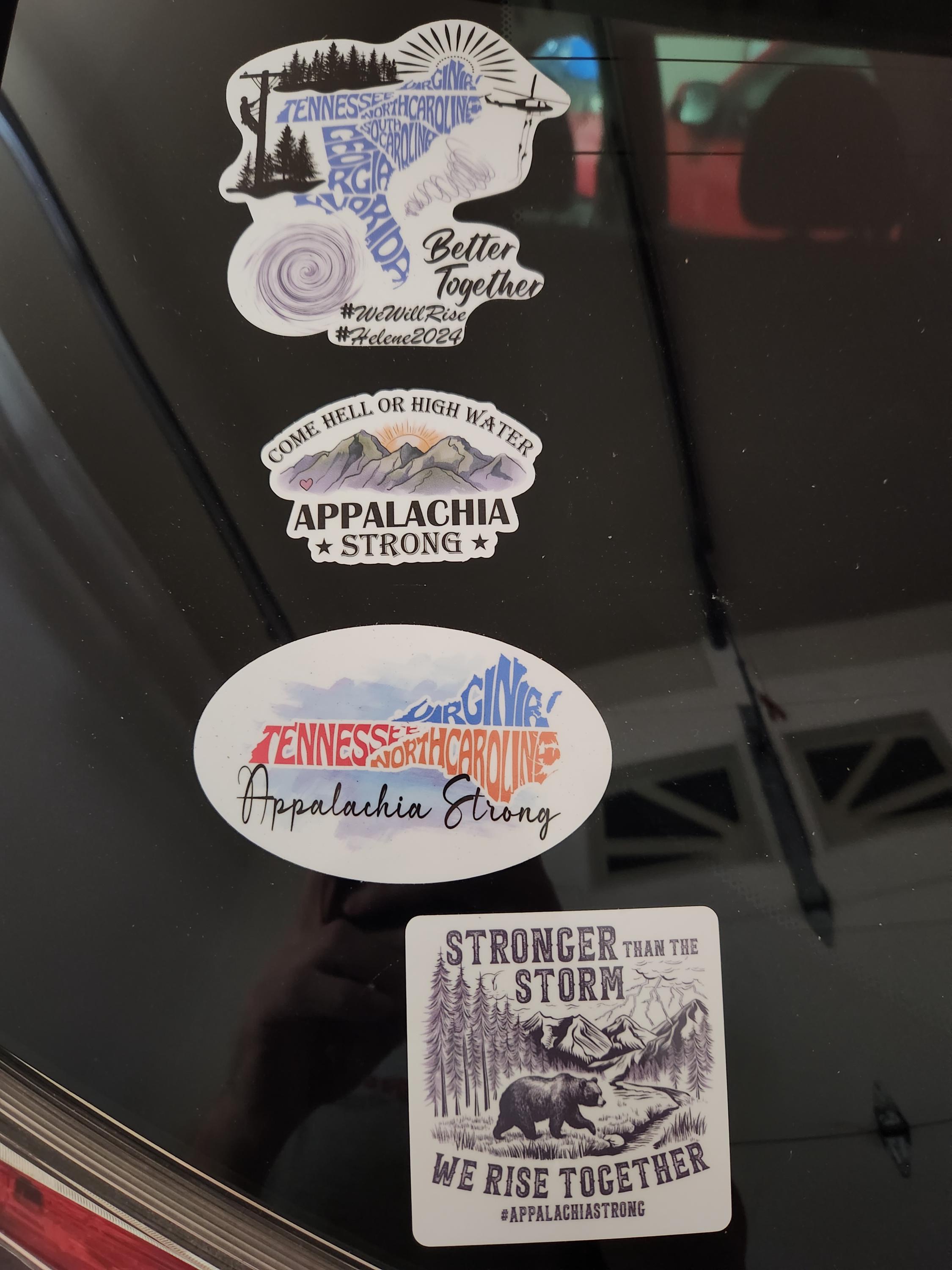 Hurricane Helene | Sticker Sheet, Appalachia Strong Decals, Better ...