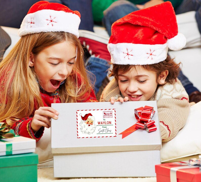 Personalized Santa Stickers for Presents, Santa Present Stickers, From ...