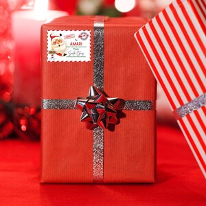 Personalized Santa Stickers for Presents, Santa Present Stickers, From ...
