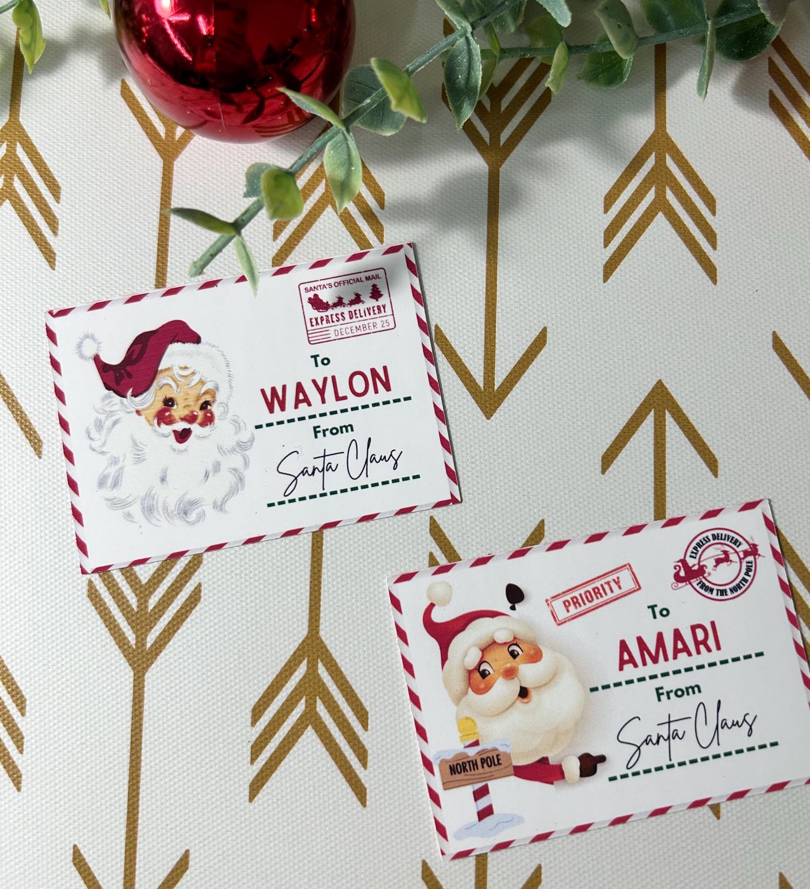 Personalized Santa Stickers for Presents, Santa Present Stickers, From ...