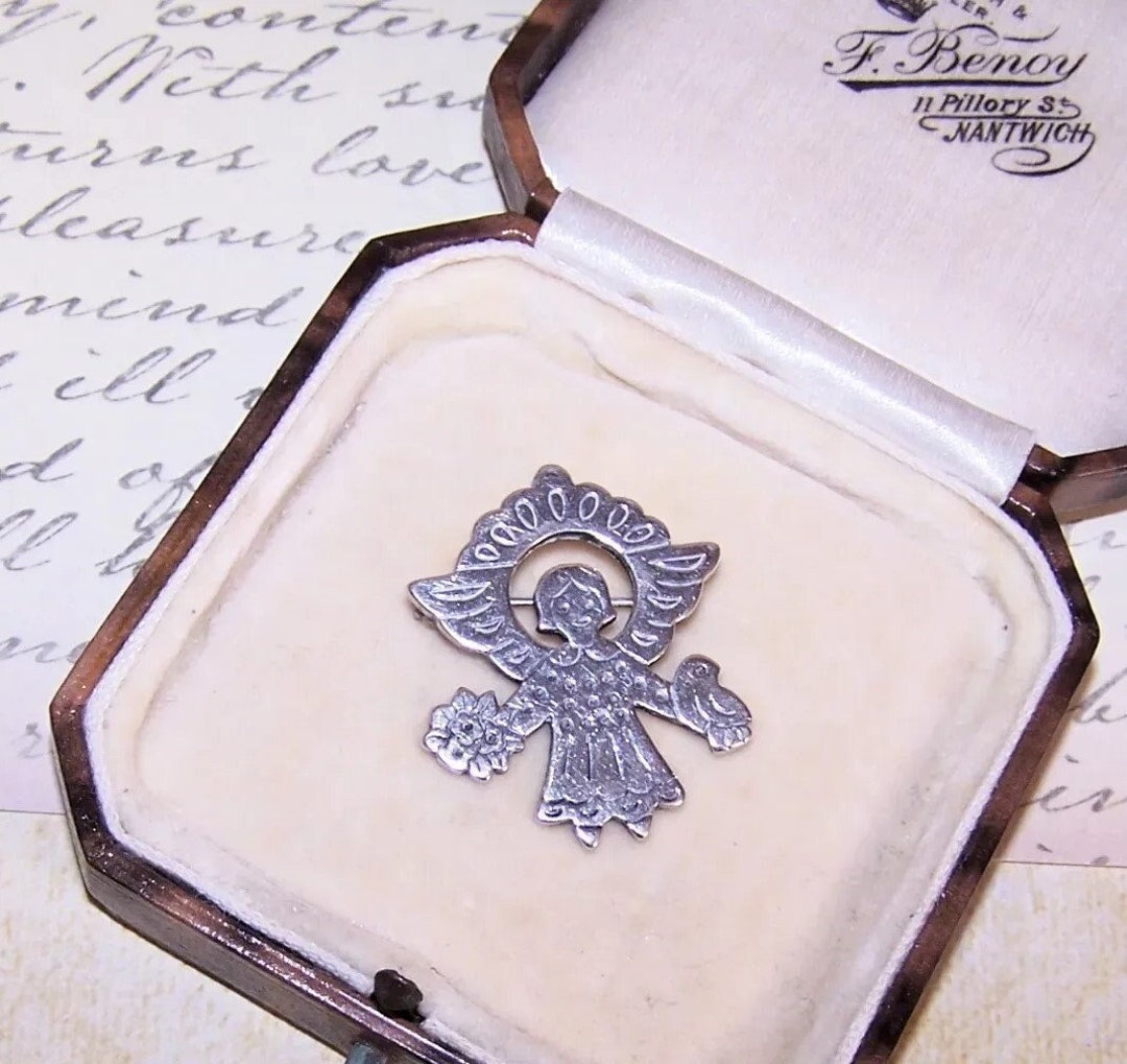 HTF James Avery Sterling Silver Garden Angel Pin Brooch - Etsy