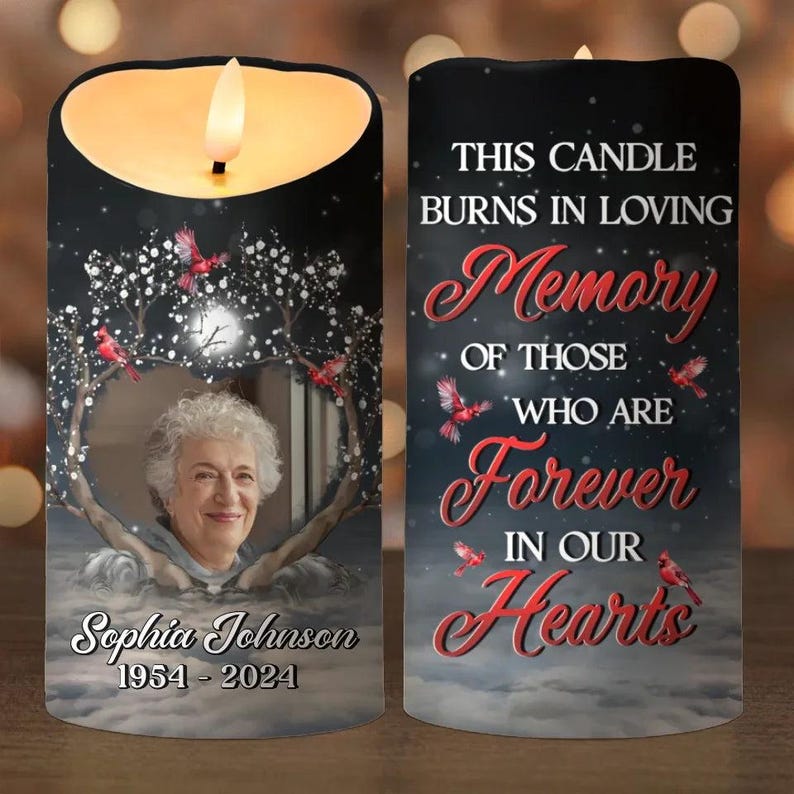Custom Photo in Loving Memory, Forever Missed Memorial Personalized LED ...