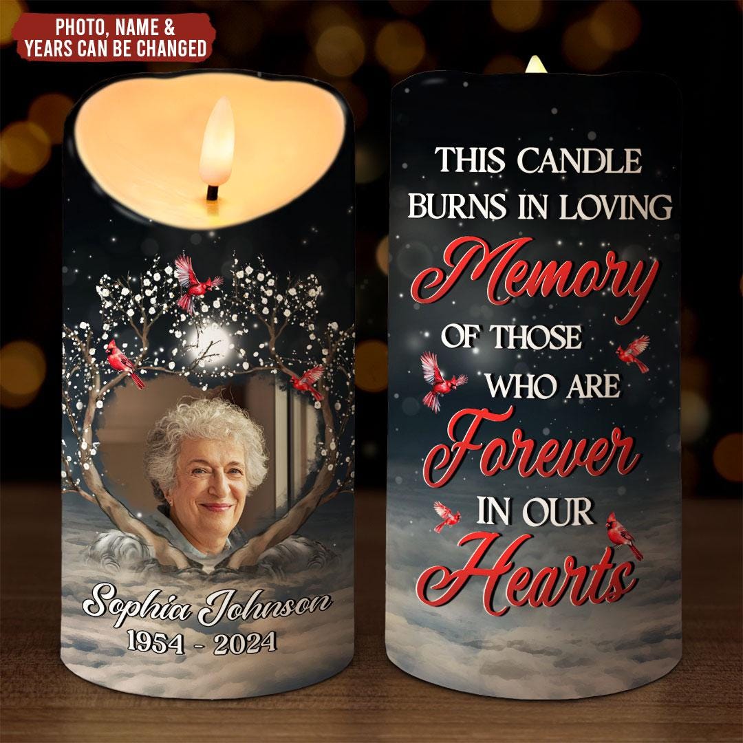 Custom Photo in Loving Memory, Forever Missed Memorial Personalized LED ...