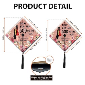 Memorial Modern Personalized Photo Collage Graduation Cap Topper ...