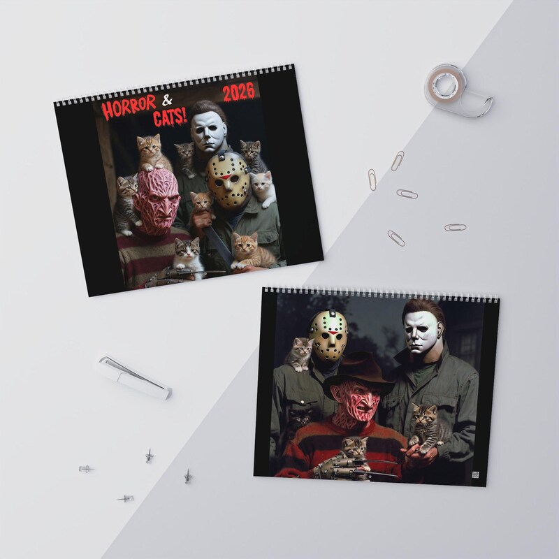 Horror Cat Calendar - Etsy