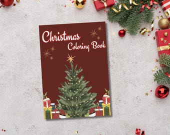 Printable Holiday Coloring Pages for Adults and Kids Christmas Themed ...