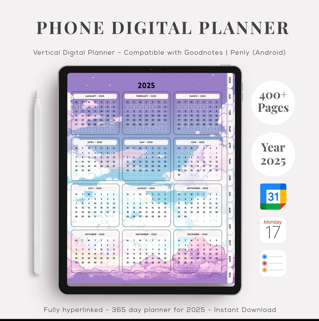 2025 Phone Digital Planner Anime - Etsy