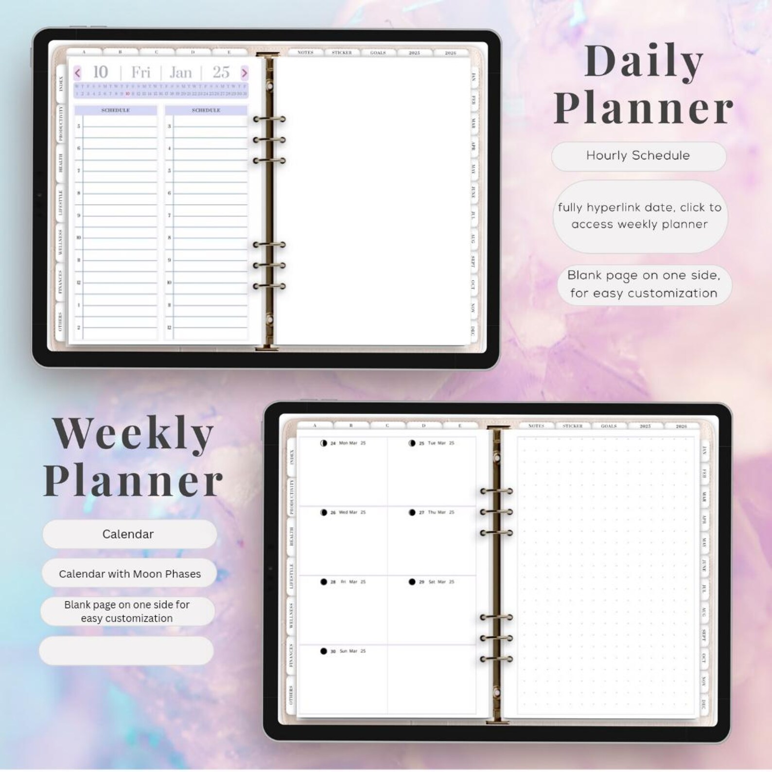 2025 Ultimate Digital Planner - Pastel Theme - Etsy