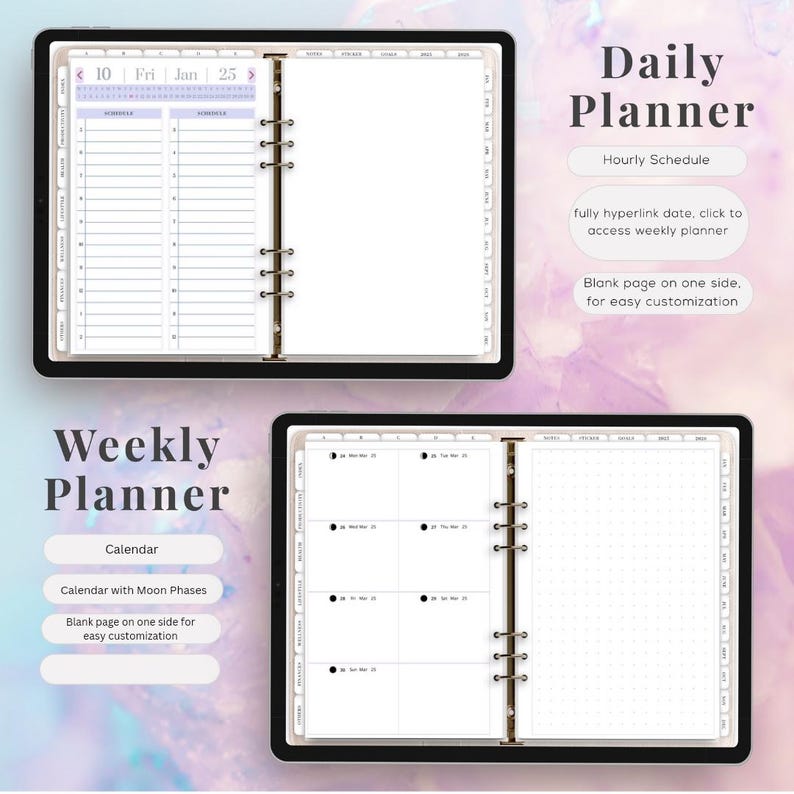 2025 Ultimate Digital Planner - Pastel Theme - Etsy