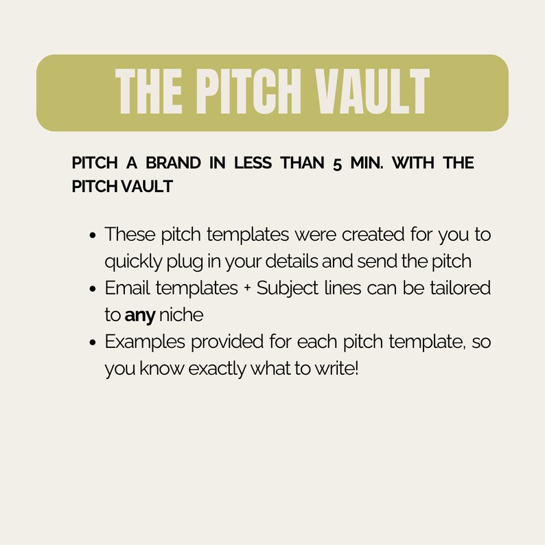 Influencer Brand Pitch Email Templates Email Pitching Templates for ...