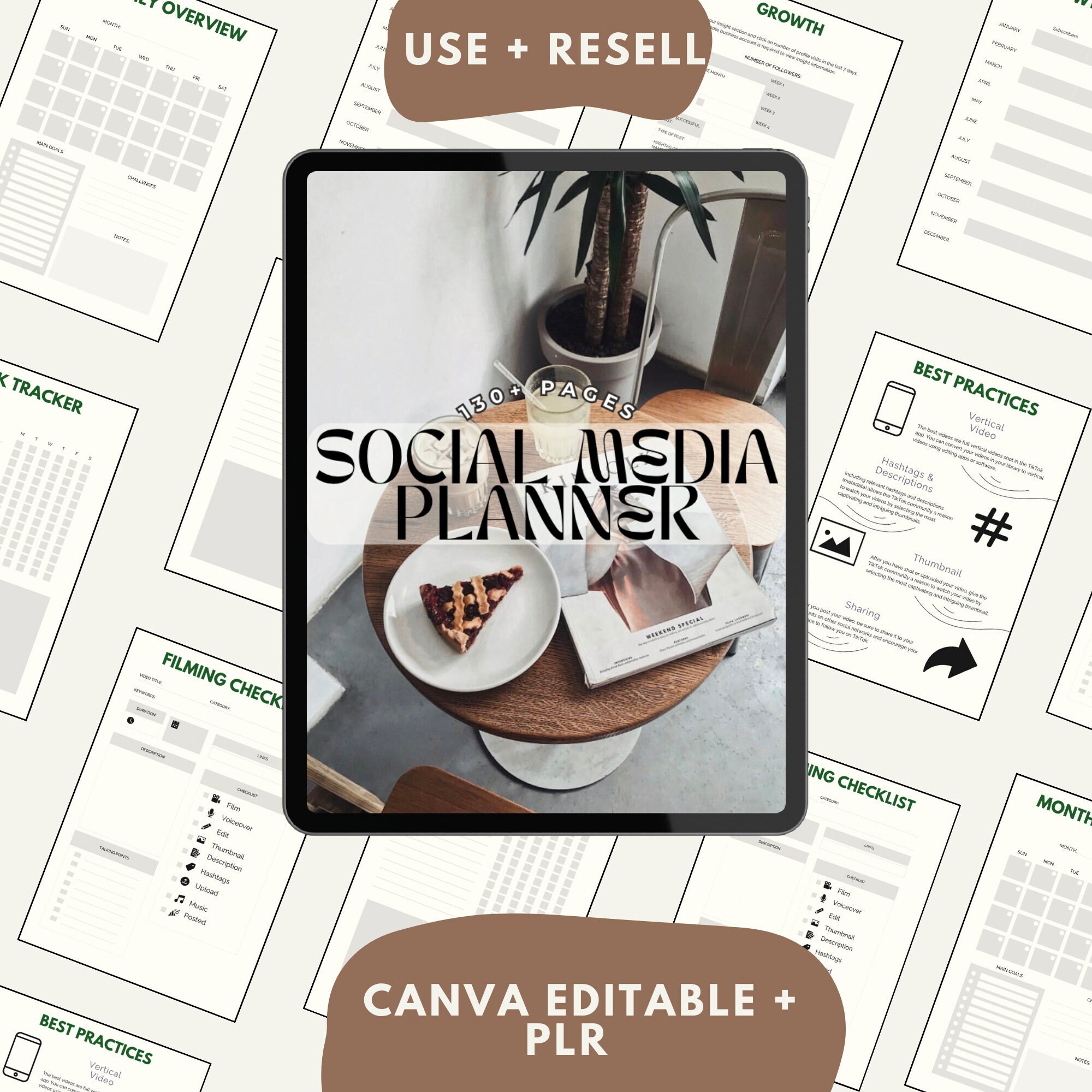 Done for You Instagram Calendar Planner Social Media Planning Strategy ...