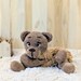 Exclusive Crochet Bunny in a Ram Costume, Single Copy Knitting Toy ...