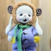 Exclusive Crochet Bunny in a Ram Costume, Single Copy Knitting Toy ...