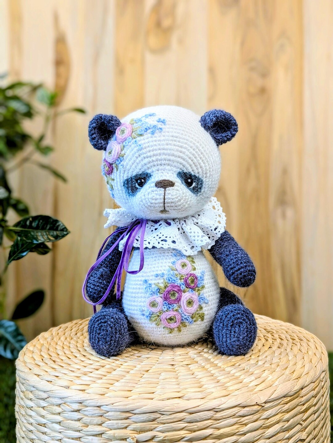 Exclusive Handmade Crochet Panda Bear, Unique Toy and Keepsake, Single ...