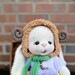 Exclusive Crochet Bunny in a Ram Costume, Single Copy Knitting Toy ...