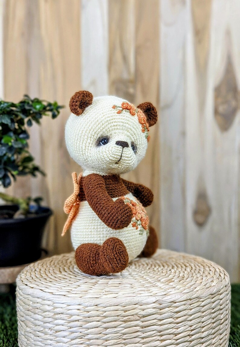 Exclusive Handmade Crochet Panda Bear, Unique Toy and Keepsake, Single Copy Knitting Toy - Etsy