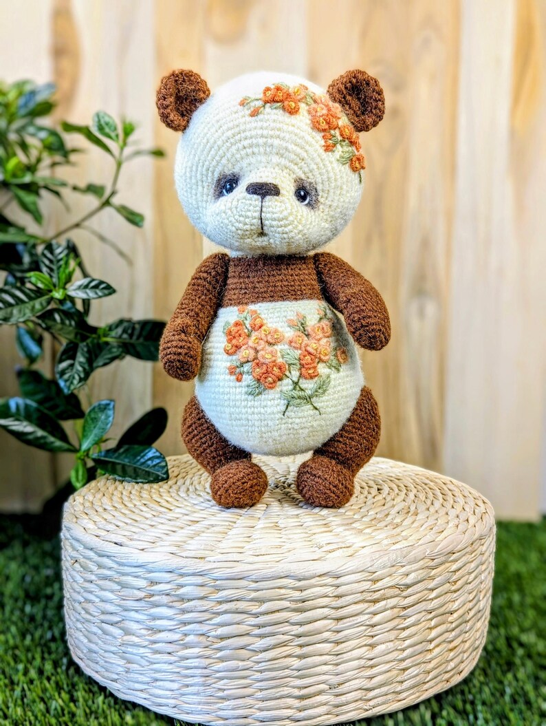 Exclusive Handmade Crochet Panda Bear, Unique Toy and Keepsake, Single Copy Knitting Toy - Etsy