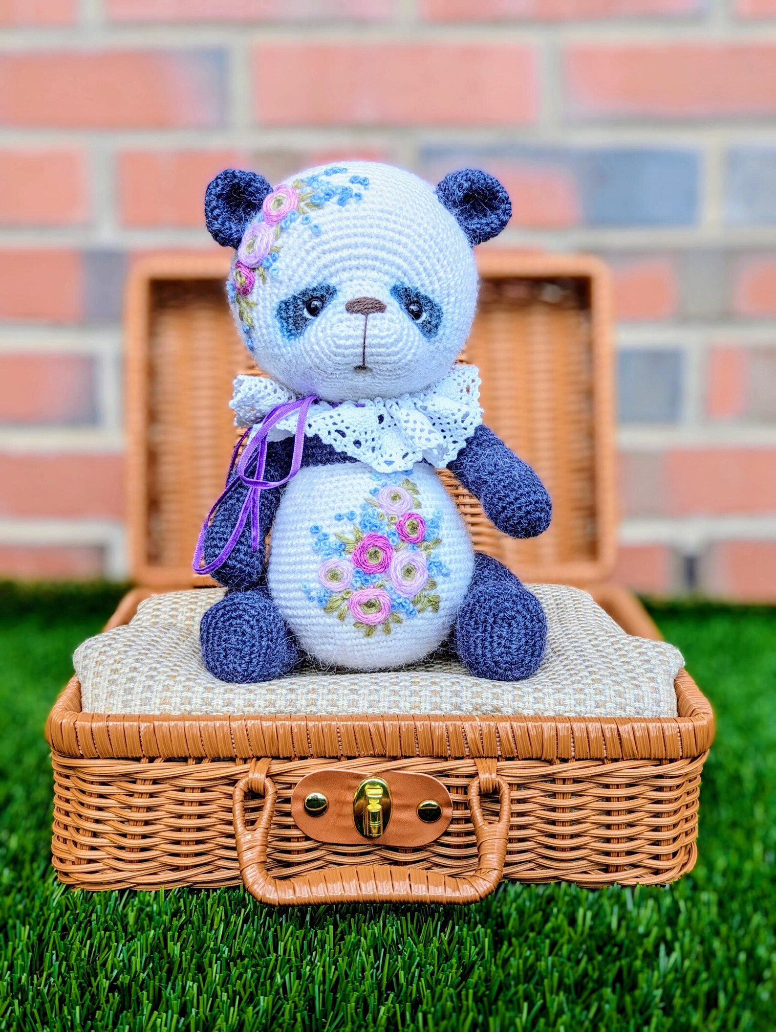 Exclusive Handmade Crochet Panda Bear, Unique Toy and Keepsake, Single Copy Knitting Toy - Etsy