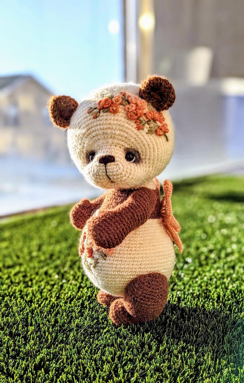 Exclusive Handmade Crochet Panda Bear, Unique Toy and Keepsake, Single Copy Knitting Toy - Etsy