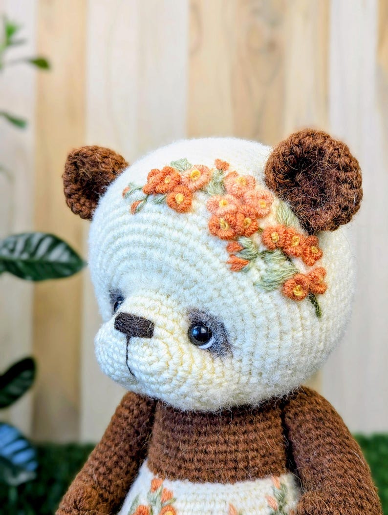 Exclusive Handmade Crochet Panda Bear, Unique Toy and Keepsake, Single Copy Knitting Toy - Etsy