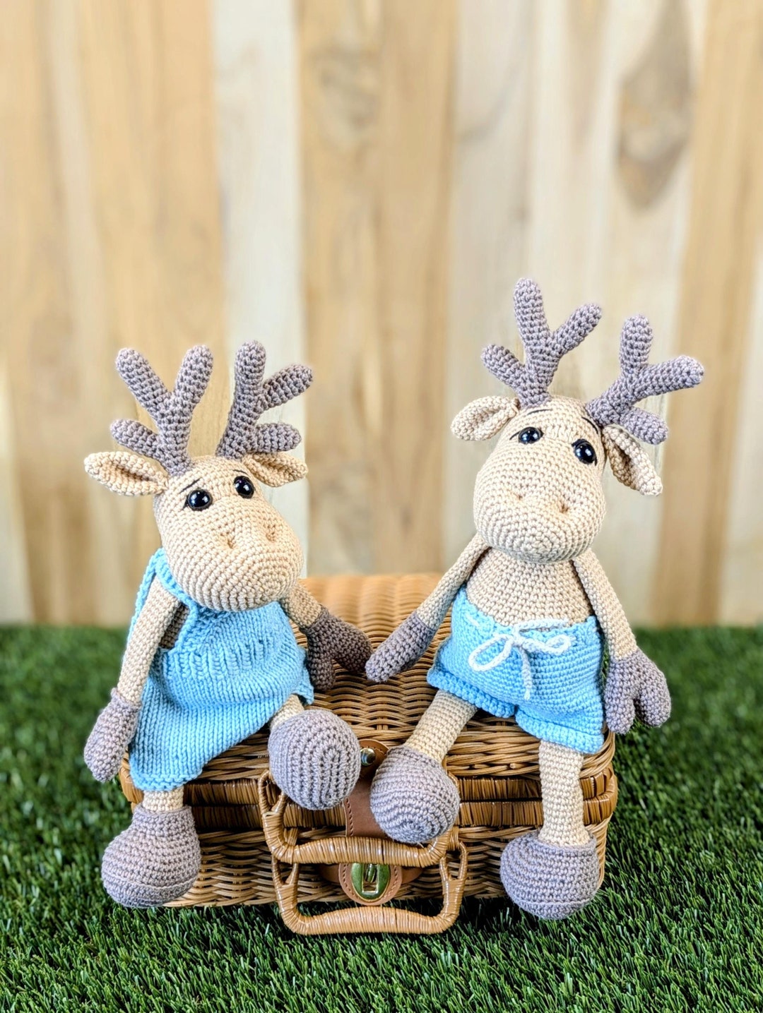 Crochet Reindeer Toy: Unique Handmade Knitted Animal - Etsy