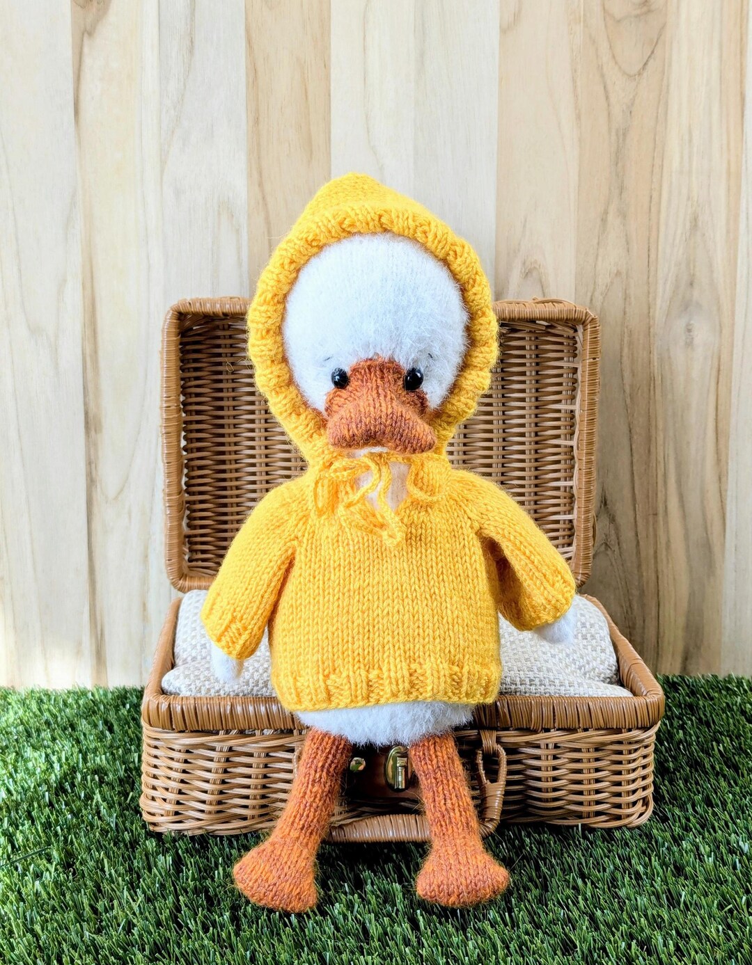 Handmade Knitted Duck Toy, Plush Duck Toy, Cute Baby Duck - Etsy