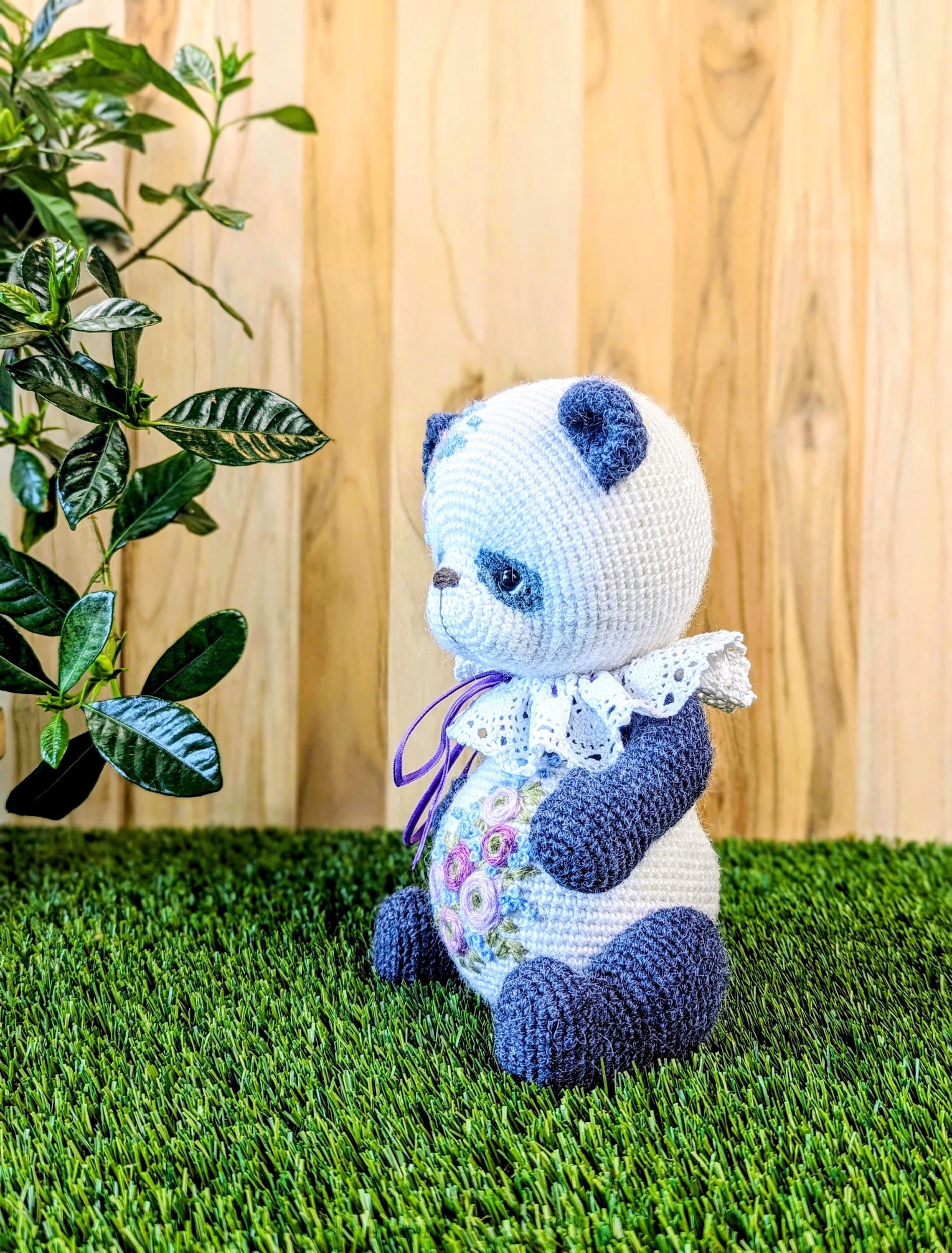 Exclusive Handmade Crochet Panda Bear, Unique Toy and Keepsake, Single Copy Knitting Toy - Etsy