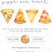 Going Away Party Saying Goodbye to a Pizza Our Heart Digital Invitation ...