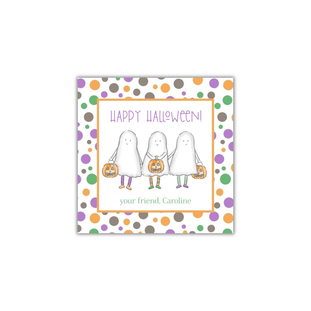 Printable Halloween Gift Tag Template Halloween Favor Tag School ...