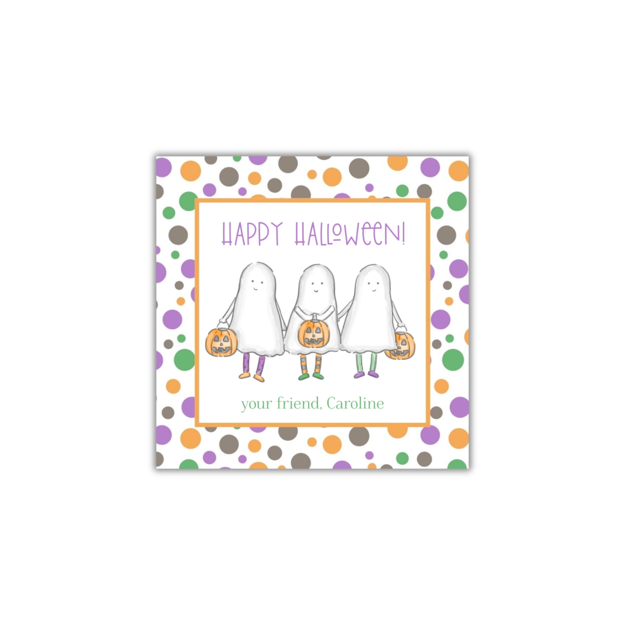 Printable Halloween Gift Tag Template Halloween Favor Tag School ...
