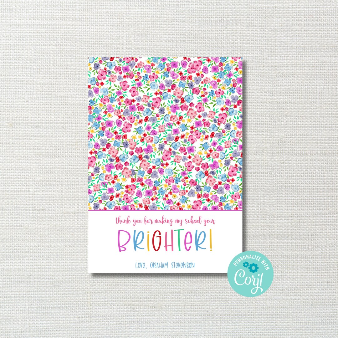 End of Year Teacher Appreciation Printable Gift Card Holder Making My ...