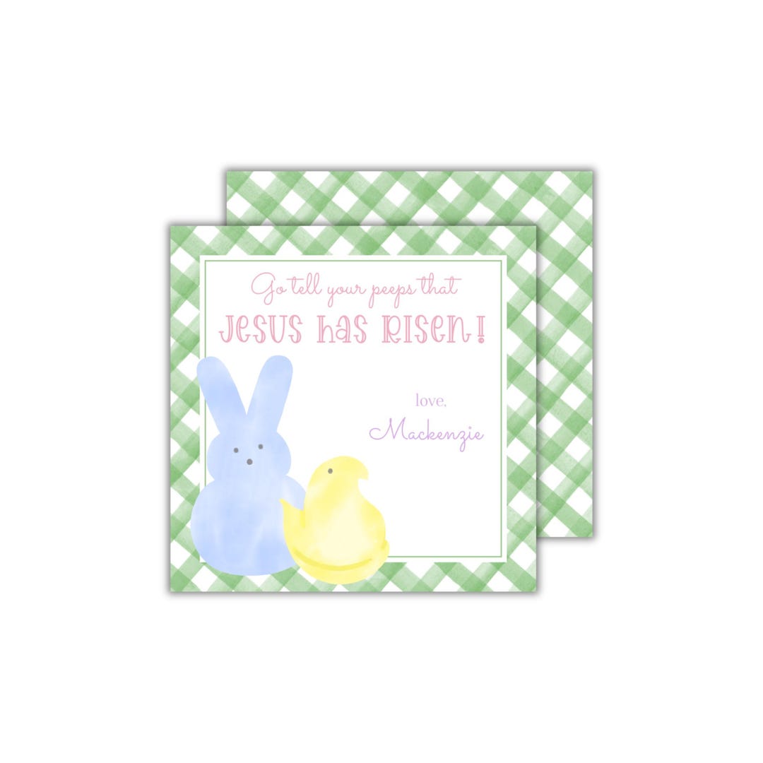 Printable Easter Gift Tag Template - Religious Easter Tag - Jesus is ...