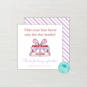 Teacher Appreciation Printable Gift Tag, End of Year Gift, Teacher ...