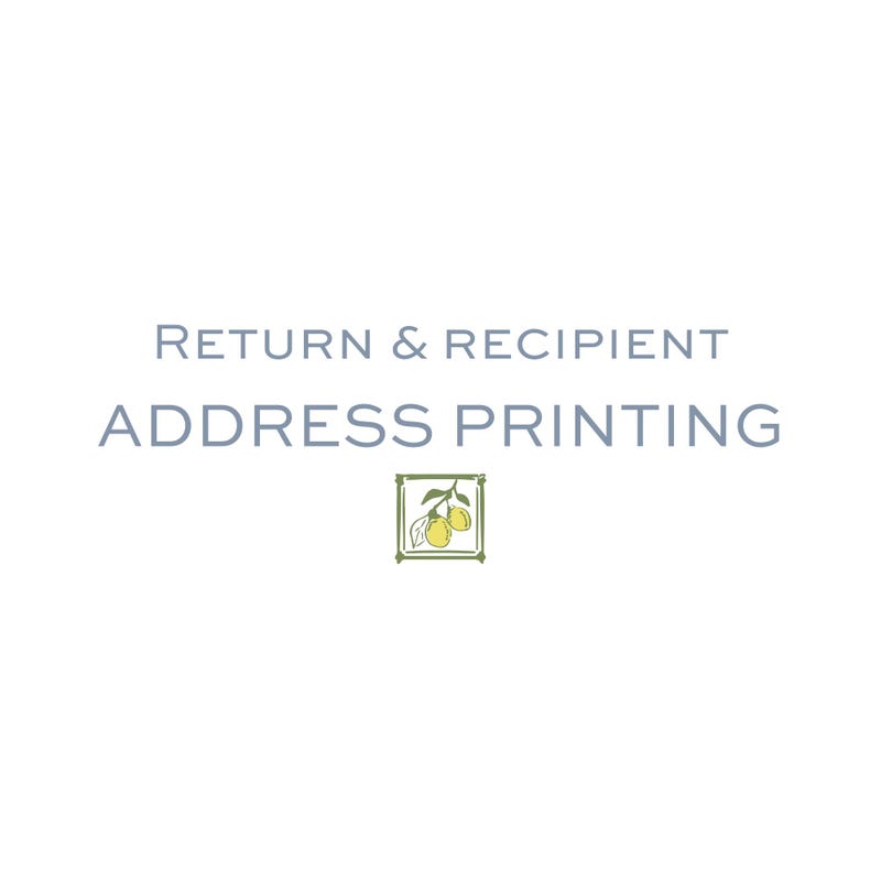 Recipient Address - Etsy