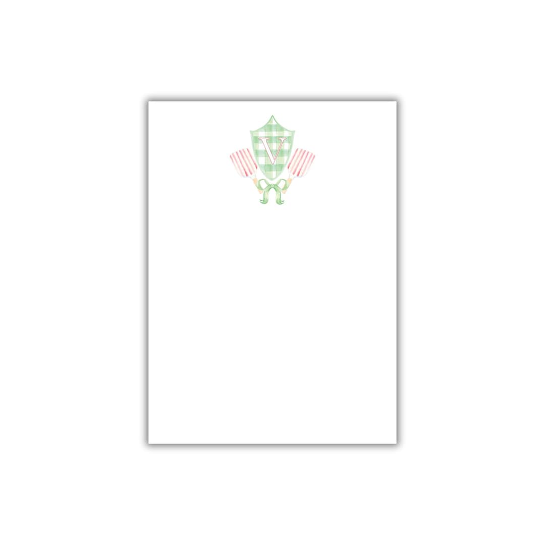 Watercolor Pickleball Notepad – Personalized Monogram Stationery Gift ...