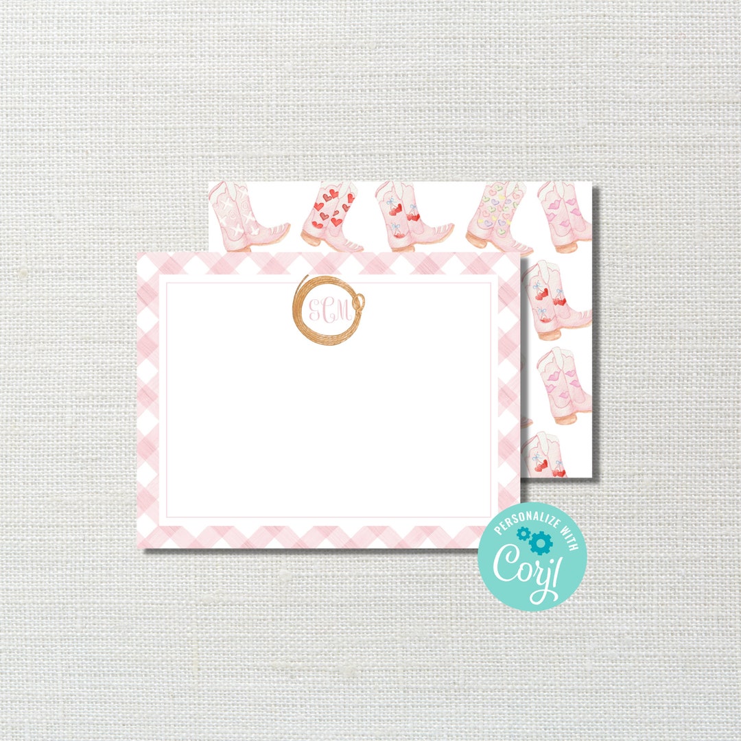 Printable "my First Rodeo" Notecards: Watercolor Cowgirl Girls ...