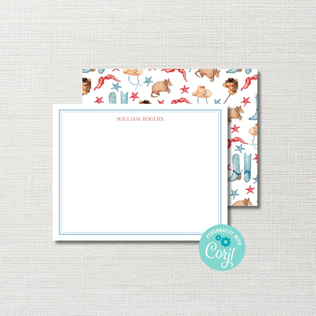 Tarjetas de agradecimiento imprimibles de mi primer rodeo Tarjetas de ...