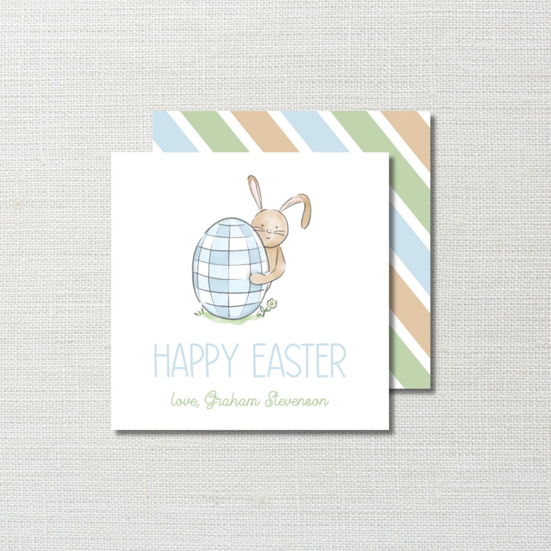 Printable Easter Gift Tag Template Class Easter Tag Easter Basket Tag ...
